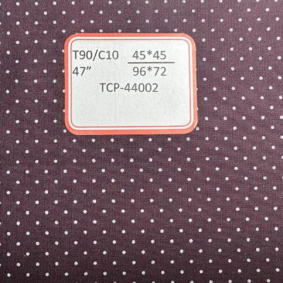China Tejidos de polka de algodón de poliéster 90/10 45*45 96*72 Tejidos simples para la cama en venta