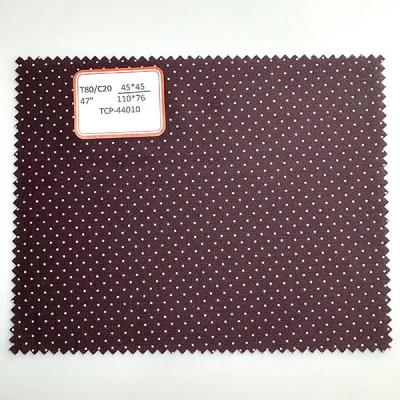 Cina 45s tessuto TC 80/20 45X45 110X76 tessuto stampato di poliestere cotone in vendita