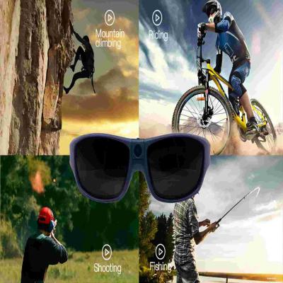 Cina Video occhiali da sole pieni di HD 1080P Bluetooth con la lente UV polarizzata di sicurezza di protezione in vendita