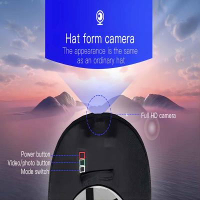 Cina Cappello della macchina fotografica nascosto 1080P di FHD per gli sport all'aperto che scalano facendo un'escursione corsa in vendita