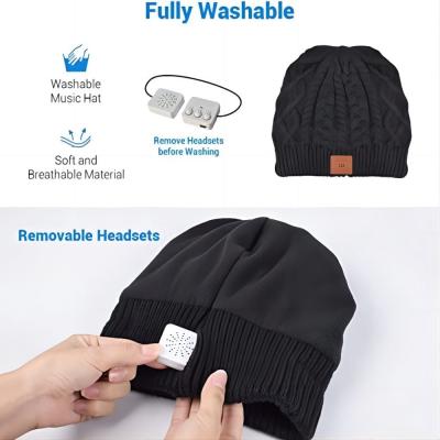 China De draadloze Sprekers van Bluetooth Beanie Hat With HD van SprekersTelefoongesprekken, Giften Te koop