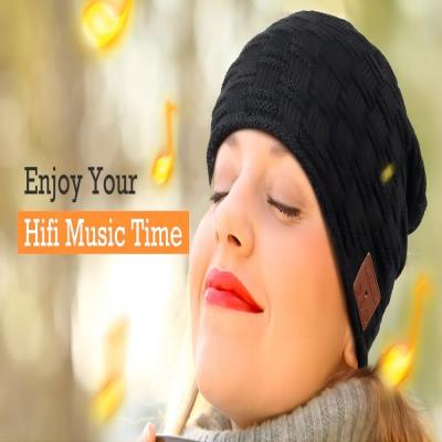 Cina B5 musica Beanie Hat con bluetooth, attrezzatura senza fili di calore dell'altoparlante del bluetooth per la scalata, ciclismo. in vendita