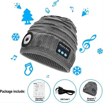 Cina Cappuccio ricaricabile unisex del faro di USB 4 LED del cappello di musica della torcia elettrica del LED per pareggiare in vendita