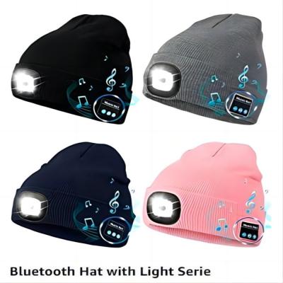Cina Playback LED Beanie With Light Hands Free di musica che richiede registrare pesca di tramonto in vendita