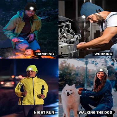 Cina Cappello senza fili delle cuffie di Bluetooth con Bluetooth leggero Beanie Night Biking in vendita