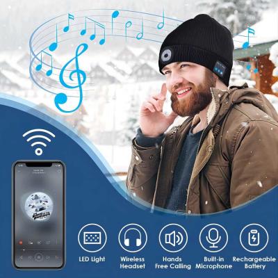 Cina Cappello senza fili delle cuffie di Bluetooth con Bluetooth leggero Beanie Night Biking in vendita