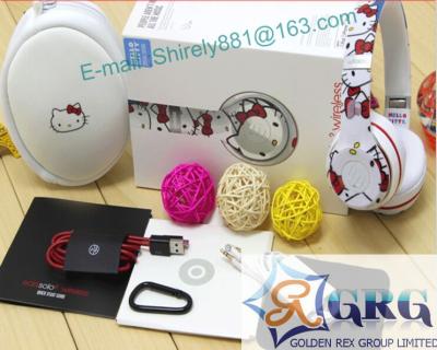China new arrivel hello kitty beats solo2 headphone ,cheap price hello litty solo2 headphone +aaa quality for sale