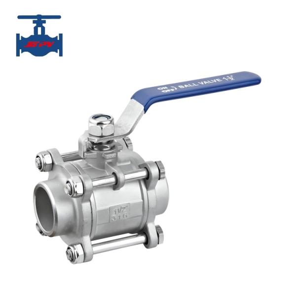 Quality Threaded Welded Ball Valve CF8 CF8M 1000WOG 3PC Type Stainless Steel for sale
