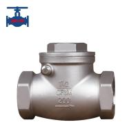 China Stainless Steel Threaded Swing Check Valve H14W-16P DN15-100 1.0-2.5MPa for sale