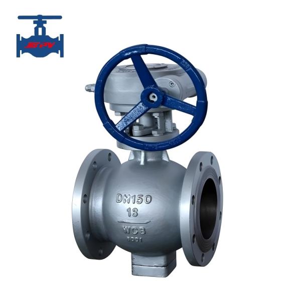 Quality Worm Gear Driven Flange End Ball Valve Stainless Steel V Shaped With Precise Control for sale