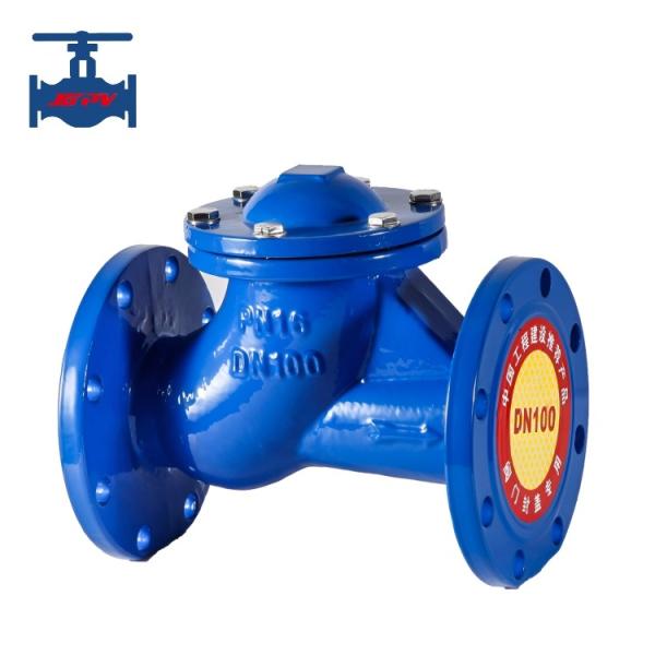 Quality Ductile Iron Rubber Wrapped Ball Slide Check Valve For Sewage Pipeline for sale