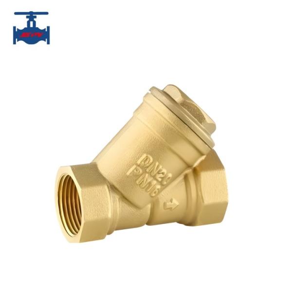 Quality Easy Install Brass Screw Type Valve Female Threaded Y Type Strainer for sale