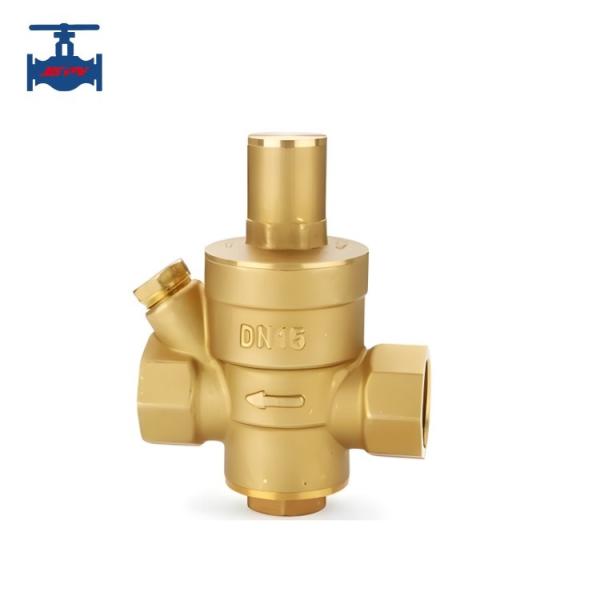 Quality Standard Brass Threaded Piston Type Pressure Reducing Valve For Branch Water Pipeline for sale