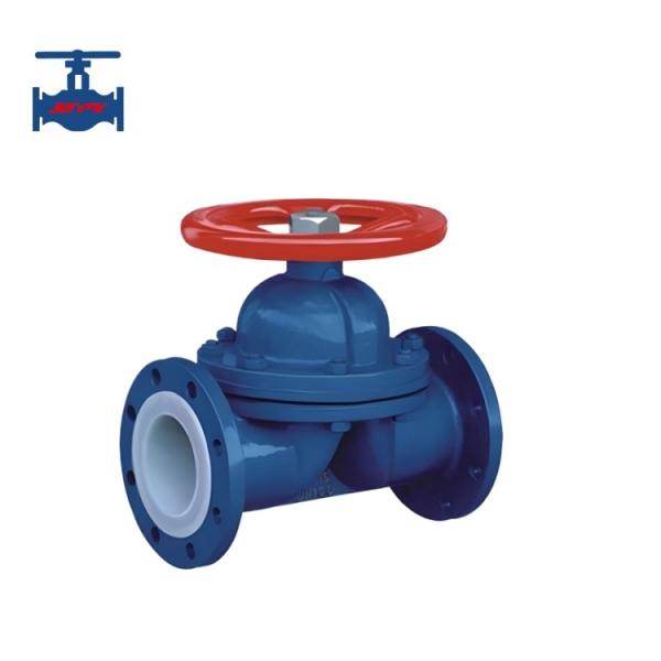 Quality Simple structure PTFE Lined Diaphragm Valve With Hand Lever Operation for sale