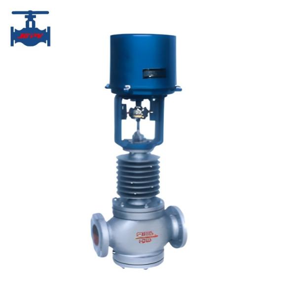 Quality WCB CF8 Electric Control Valve Straight Through Dual Seat Pressure Regulating for sale