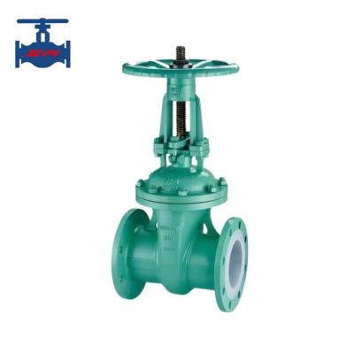 Quality Full Fluorine Lined Flanged Gate Valve for sale