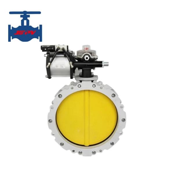 Quality Double Flange Single Flange Manual And Pneumatic Powder Use Butterfly Valve for sale