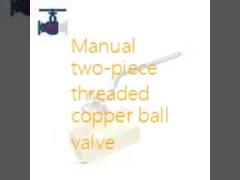 Manual Two-Piece Threaded Copper Ball Valve with 18 Months Warranty for Steam Applications