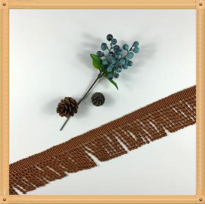 China Factory Direct Hot Sales New Style Cotton Bullion Tassel Brush  fringe Used for Curtain for sale