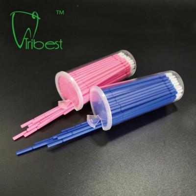 Cina Applicatori dentari della maniglia variopinta pieghevole micro con capelli bianchi in vendita