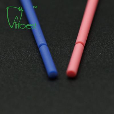 Cina Applicatori dentari della maniglia variopinta pieghevole micro con capelli bianchi in vendita