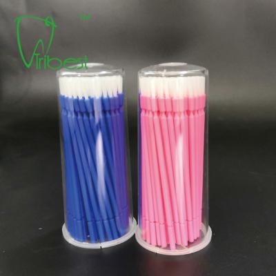 Cina Applicatori dentari della maniglia variopinta pieghevole micro con capelli bianchi in vendita