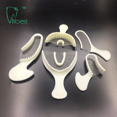Cina Vassoio dentario bianco dell'impressione, vassoi Edentulous eliminabili dell'impressione in vendita