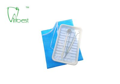 Cina Metallo 5 di plastica in 1 corredo dentario eliminabile 5in1 Kit For Examination dentario in vendita