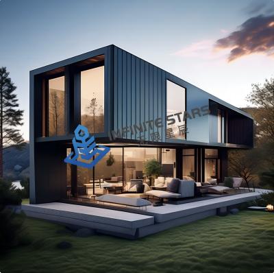 China Movable Steel Prefab House , Customized Prefab Steel Frame House for sale