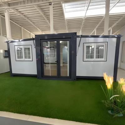 China Double Wing Prefab Expandable Container House Contemporary Design Style for sale