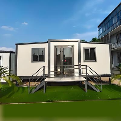 China Op maat gemaakte 40 voet uitbreidbare containerhuizen modulair opvouwbaar 4 slaapkamers voorgefabriceerd klein met bad Te koop