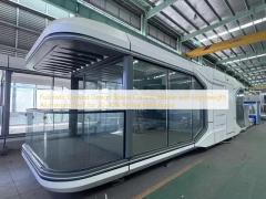 Futuristic Curved Design Space Capsule House with Lightweight Aluminum Shell for 20-30% Rental Yield Boost