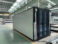 20ft expandable container house with steel frame and high-quality insulation for versatile living