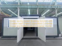 Space-Saving Instant Building Solution with Durable Steel Frame Expandable Container House and Prefabricated Container Home