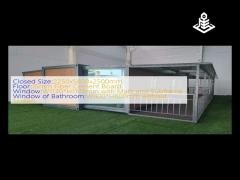 expandable container house with q235b/q345b steel frames, 15mm fiber cement floor, and 15+ year life