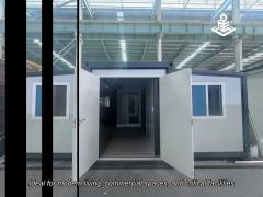 space-saving instant building solution with durable steel frame expandable container house