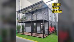 Expandable Container Home: Instant Space!