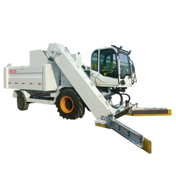 Quality 56Kw / 75 hp Diesel Cow Dung Cleaning Machine with Manganese Steel Scraper and Automatic Discharge for Livestock Farms for sale