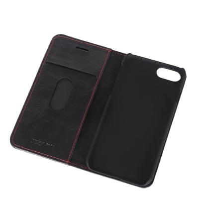 China Black Color Magnet Flap Cell Phone Case For iPhone 5 SE for sale