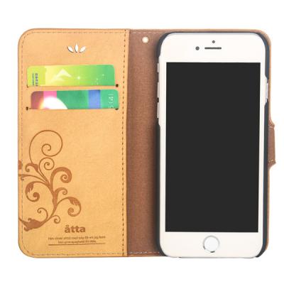 China Factory price high quality flip leather phone case for iPhone 6s Plus for sale