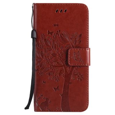 China Factory Customized PU Leather Flip Wallet Case For iPhone X With Strap Card for sale