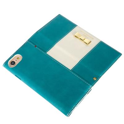 China Beautiful design magnetic leather wallet flip case for iPhone with card pockets for sale