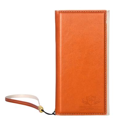 China Custom design wallet flip phone case cover for iPhone 8 Plus with hand strap for sale