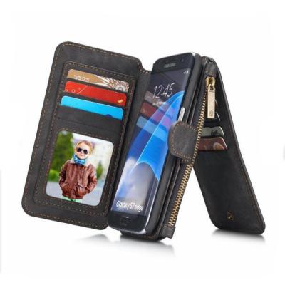 China Wholesale leather cell phone case for Samsung Galaxy S6 With Card Holder for sale