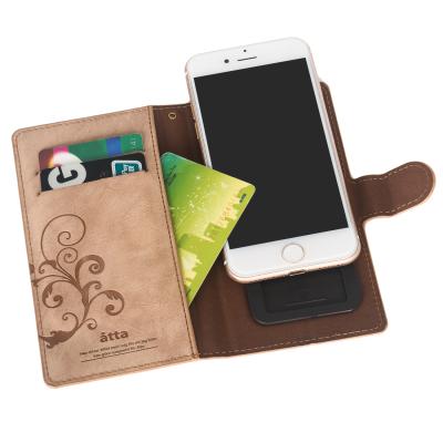 China Book Style Flip Cellphone Leather Case For iPhone 7 With ID Card Slots for sale