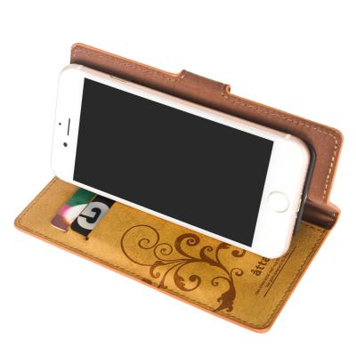 China Full Protective Wallet Flip Case Cover For iPhone 6/6S With Kickstand Magnetic Closure for sale