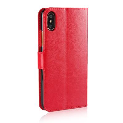 China Beautifully crafted iPhone 10 PU leather wallet case with ID card slots for sale