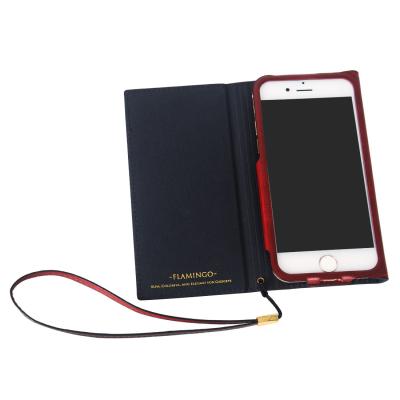 China iPhone 8 Plus Leather Wallet Case, Lightweight with Classic Design for sale