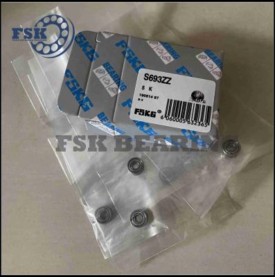 Metal Shield S693ZZ S682ZZ S696ZZ Stainless Steel Miniature Bearing Anti Corrosion Anti Rust