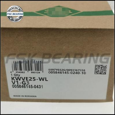 Cina Quattro file KWVE25-WL-V1-G3 KWVE25WLG3V1 Guida lineare del cuscinetto del carrello ID 69mm OD 120mm in vendita